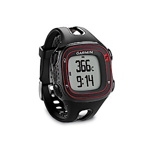 Garmin Forerunner 10 GPS Watch - Black/Red (Renewed)
