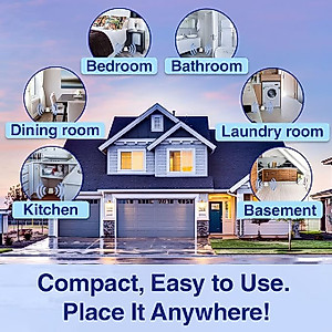 Flood Buzz Water Leak Alarm; Water Leak Detector for Homes and Businesses; Reusable with Factory Installed Battery - 6 Pack