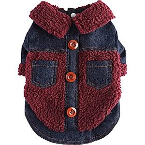 POPETPOP Dog Winter Clothes Warm Keeping Dog Clothing Stylish Dog Jacket Windproof Dog Clothes