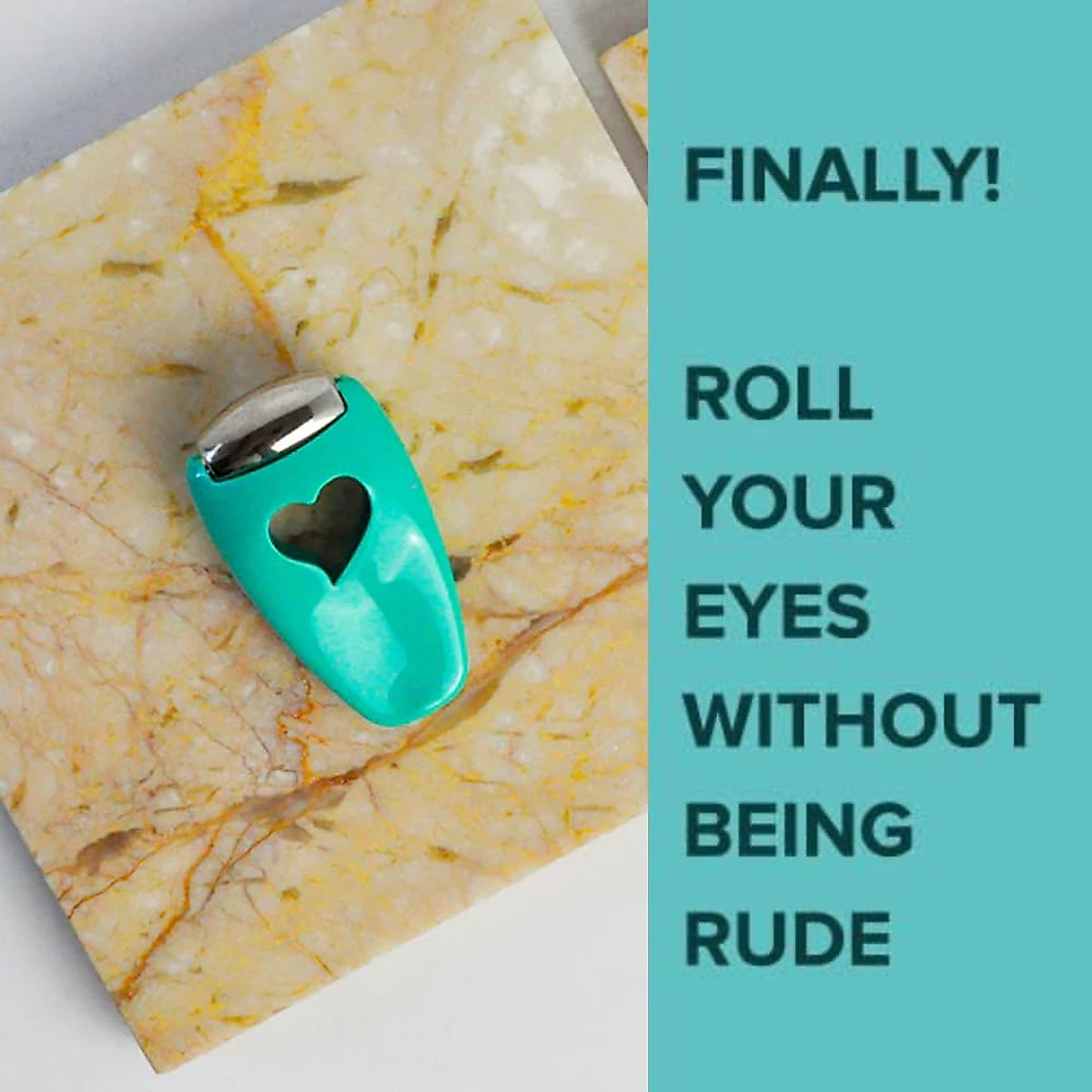 We Love Eyes - Focused Eye Roll - Tone, de-puff, & relax tired eyes. Hot compress for massaging meibomian glands. Fingertip precision.