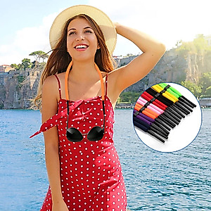 COCPOK 8 Pack Floating Sunglass Straps,Unisex Sunglasses Strap,8 Color Eyeglass Chain Eyewear Retainer,Foam Eyeglass Holder Strap,Sports Glasses Straps Sunglass Keepers Cord Lanyard (Multicolor-A)