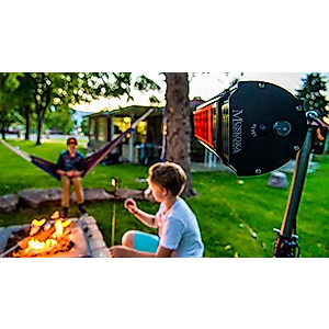 Electric 1500 watt Wall mounted Infrared heater with full up and down and side to side motorized rotate. Remote controlled Wall Mount Heater Indoor/Outdoor, Commercial/Residential