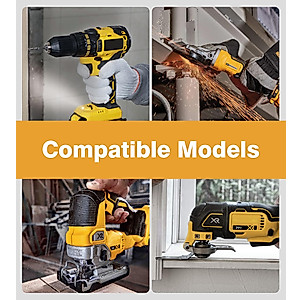 COMRGIKE Upgraded 2Pack 6.0Ah Replacement for Dewalt 20V Battery Compatible with Dewalt 20V Max Battery DCD/DCF/DCG/DCS Series Tools for Cordless Power Tools…