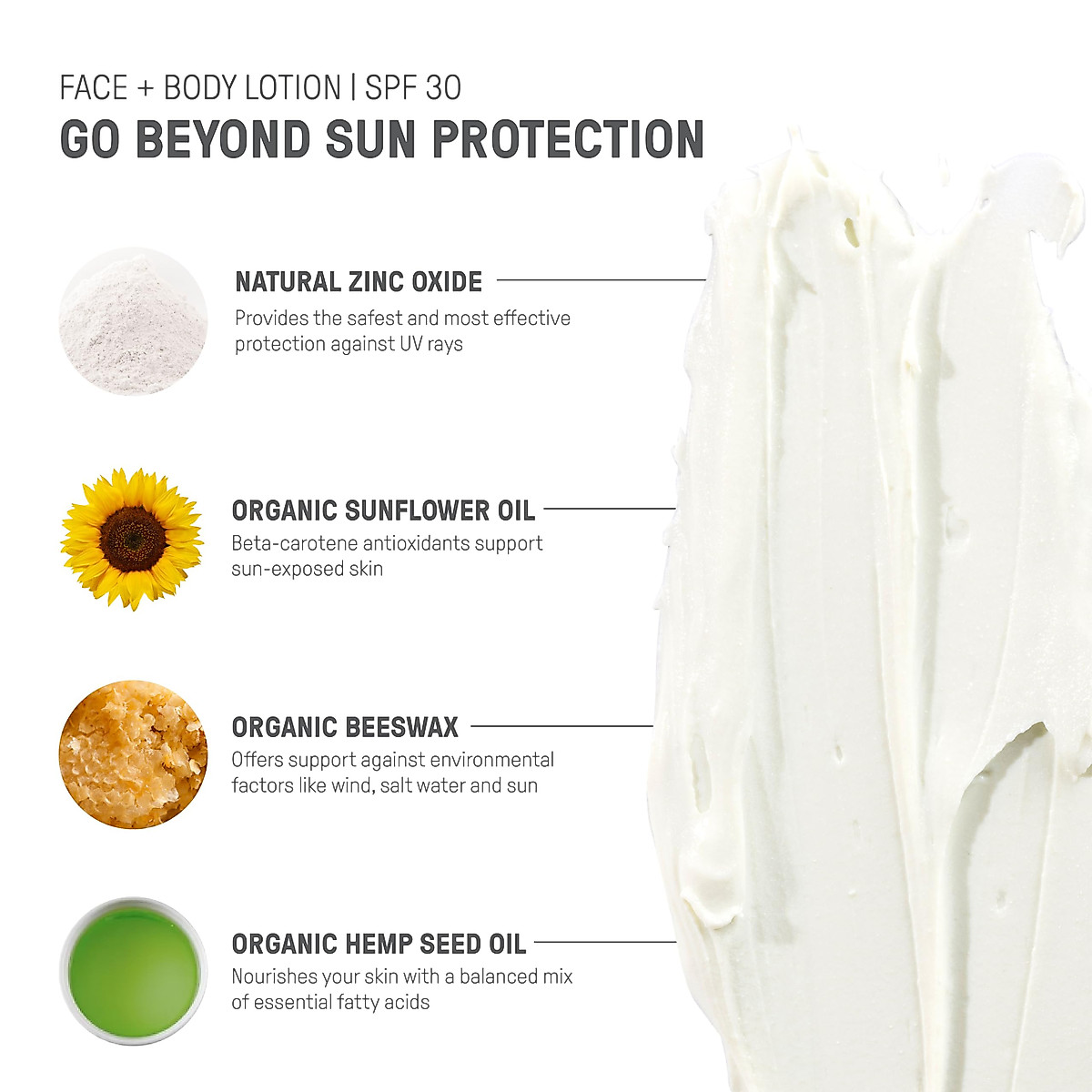 Raw Elements Face and Body Mineral Sunscreen SPF 30 Tube, Organic Sunblock Daily Protection, Non Toxic Reef Safe, Water Resistant, Cruelty Free, 3 oz (Pack of 1)