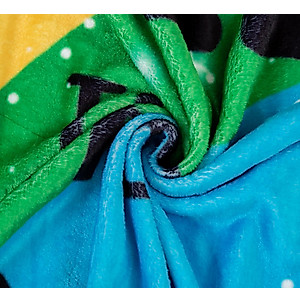 Zevrez Rainbow Blanket Super Soft Colorful Pride Throw Blanket for Girls Rainbows Gifts for Kids Rainbow Lovers Follow The Rainbow Flannel Fleece Girly Blanket (50"x60", 2)