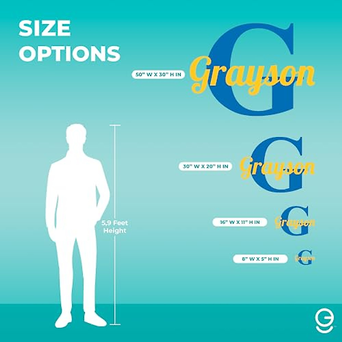 Personalized Multiple Font Wall Stickers for Baby Girl or Boy I Custom Name & Initial for Nursery Wall Decor I Wall Decal for Child Room Decorations I Multiple Sizes and Colors Options