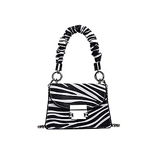 PURFANREE Women Zebra Print Shoulder Bag Small Clutch Evening Purse Crossbody Handbag Satchel Bag Mini Purse