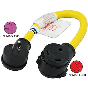Conntek 14200 15 Amp to 30 Amp RV Pigtail Adapter