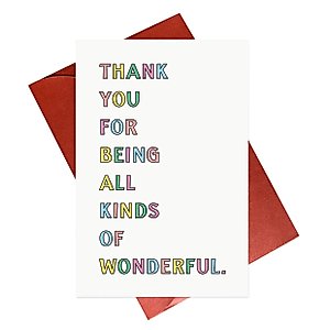 Gonzey Thank You Card,Funny Appreciation Cards For Best Friend,Coworker,Bridesmaid,Doctor,Nurse,Teacher
