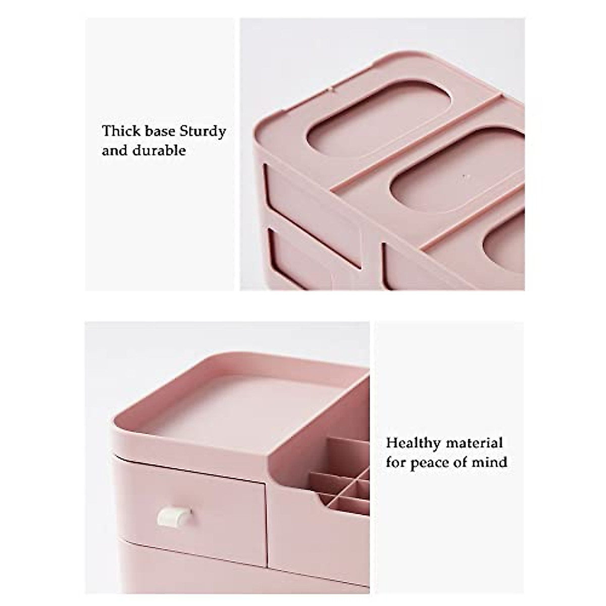 FIZZOQI Large-Capacity Storage Rack Multi-Functional Drawer Cosmetics Storage Rack Lady Lipstick Skin Care Products Storage Rack Eyebrow Pencil Jewelry Storage Rack