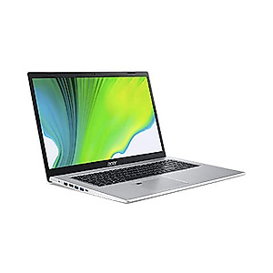 acer 2024 Aspire 17.3'' FHD IPS Laptop PC Intel 4-Core i7-1165G7 Iris Xe Graphics 12GB DDR4 256GB NVMe SSD HDMI WiFi AC BT RJ45 USB-C Backlit Fingerprint Webcam Windows 10 Home w/RE USB