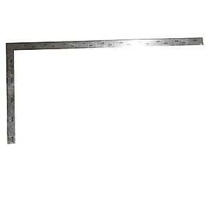 Utoolmart Right Angle Ruler, Framing Square Ruler, 250 x 500mm Stainless Steel, L Shape Ruler, Framing Ruler, Try Square Ruler Tools for Carpenter Engineer 1 Pcs