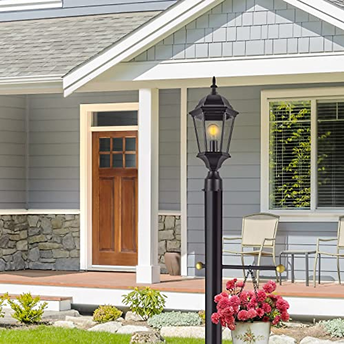 Design House 501817 80-Inch Lamp Post, Black