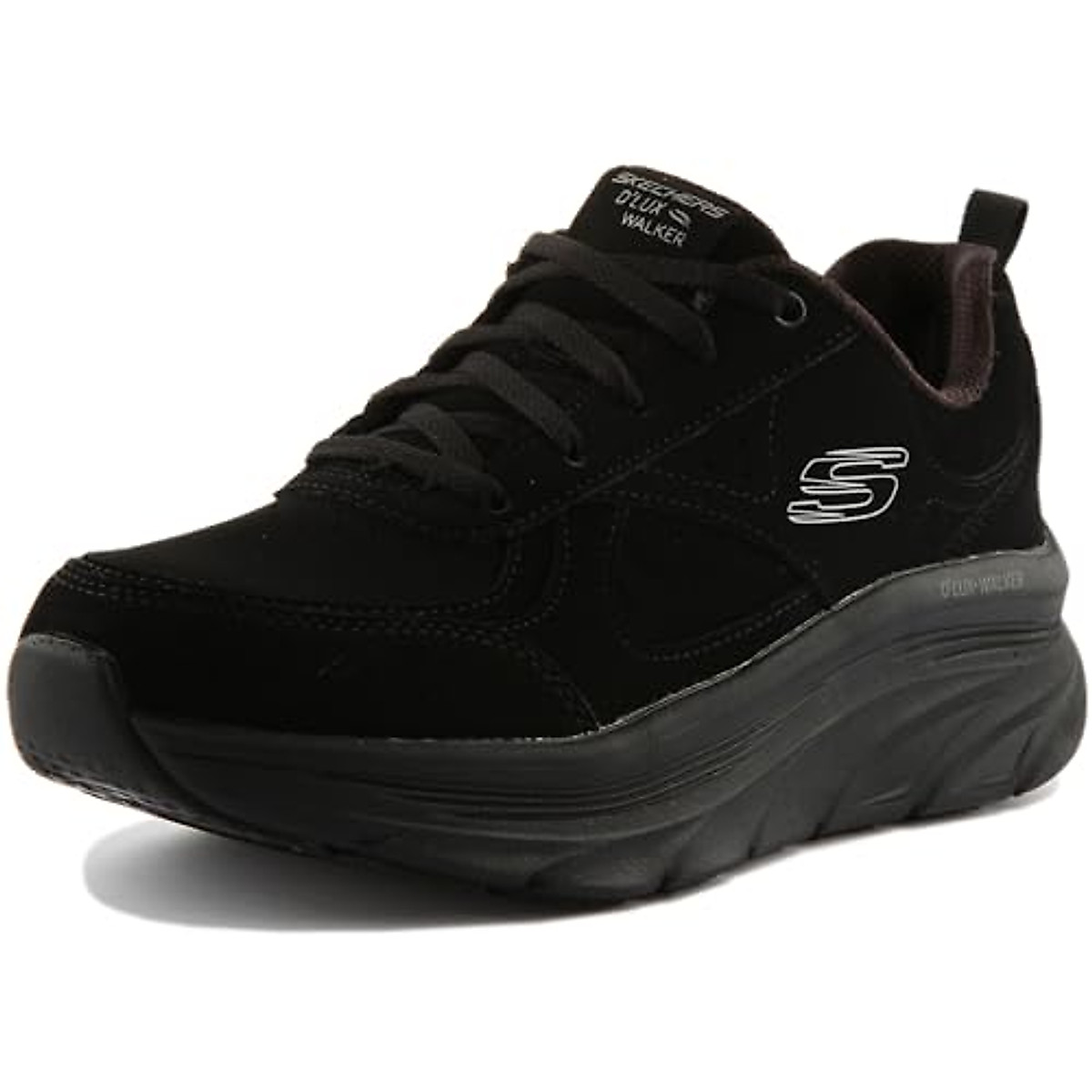 Skechers womens D'lux Walker Sneaker, Bbkblack Black, 9.5 US