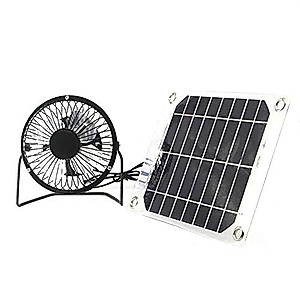 Solar fan 5W 4 inch free energy for Greenhouse motorhome House Chicken House outdoor Home cooling chicken coop by Seddex