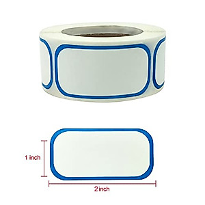 300pcs/roll Removable Freezer Labels, Self-Adhesive Food Storage Stickers Blank Date Labels Refrigerator Freezer Jar Label Stickers for Home Kitchen Restaurant(1x2 Inch)