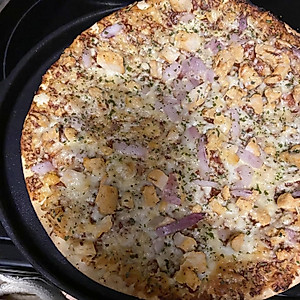 CUKOR Cast iron Grill Griddle, Grill Pan for Indoor Cooking, Stove Top Griddle for Grilling on gas grill, Round Grill Griddle for Induction Cooktop