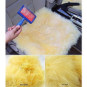 Sheepskin Rug Brush and Cleaner Pet Slicker Brush Fine Wire Rugs Brush Brushing Sheep Skin Rug