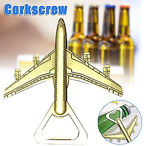 Airplane Bottle Opener Aviation Gifts for Pilot Airplane Decor Birthday Gift for Veteran Plane Beer Bottle Opener