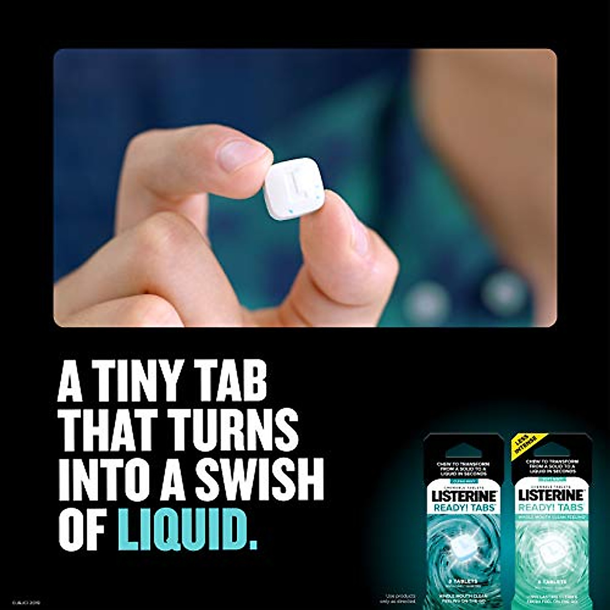 Listerine Ready! Tabs Chewable Tablets with Soft Mint Flavor, 24 Count