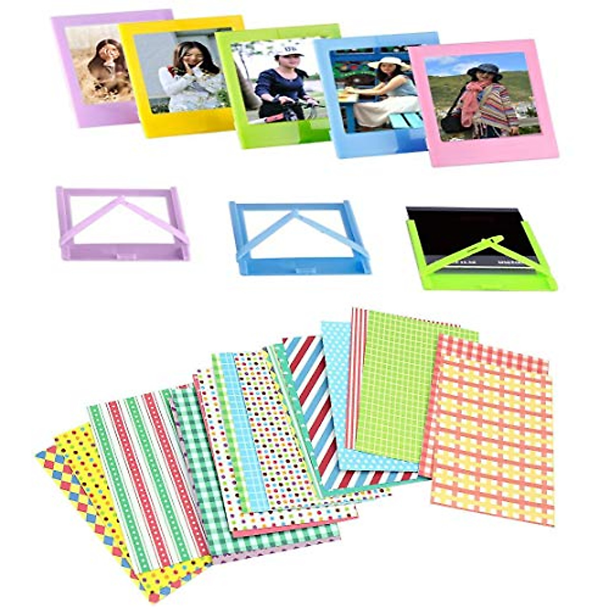 Fujifilm Instax Mini 11 Instant Camera with Case, 60 Fuji Films, Decoration Stickers, Frames, Photo Album and More Accessory kit (Ice White)