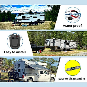 Solar Weatherproof Entry Gland Entry Housing, Through RV roof Solar Entry housing with 10AWG Solar Extension Cable Solar Connector Solar Project on RV, Campervan, Van