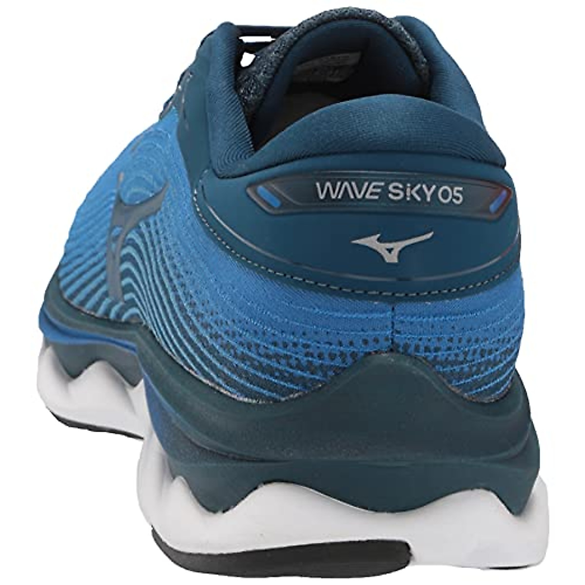 Mizuno mens Wave Sky 5 Running Shoe, Imperial Blue-sea, 11.5 US