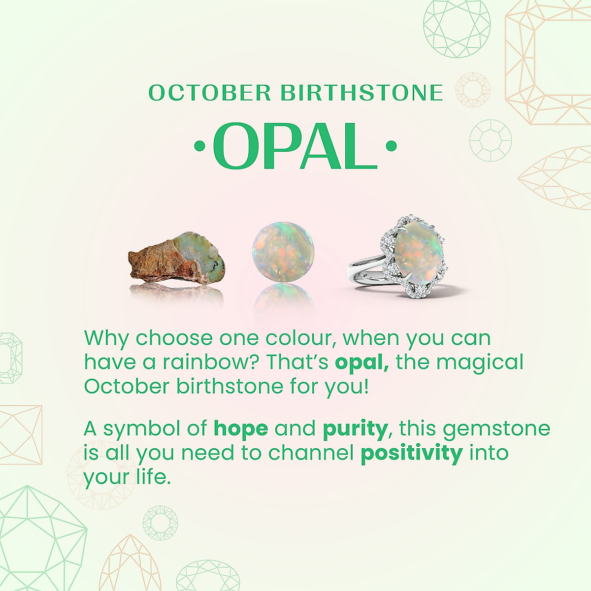 Angara Natural Opal Solitaire Infinity Pendant Necklace for Women in Sterling Silver (Grade-AAAA | 10x8mm) October Birthstone Jewelry Gift for Women | Birthday | Wedding | Anniversary