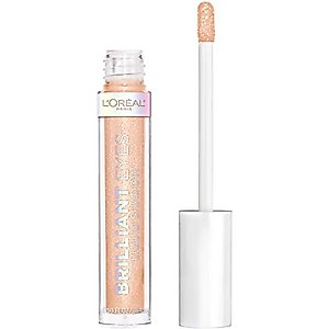 L’Oréal Paris Brilliant Eyes Shimmer Liquid Eye Shadow, Longwearing Lasting Shimmer, Crease Resistant, Flake-Proof, Precision Applicator, Quick Dry, Non-Greasy, Crystal Shine, 0.1 oz.