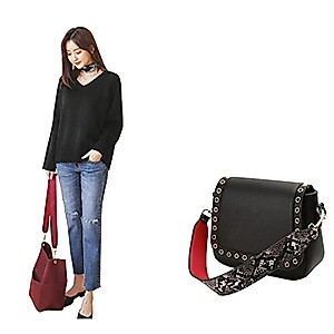 Simple Style Short Unadjustable Replacement Strap Handbags Strap Shoulder Strap PU Leather Strap for Handbags Purse Bag