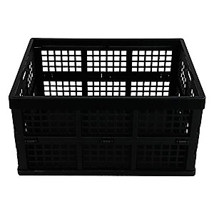 Utiao 34 Quart Collapsible Storage Bins, Folding Crate, Milk Crate, 3 Packs