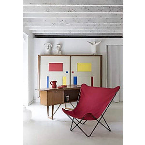 Lafuma Pop Up XL Lounge Chair (Garance Red) Extra Large Folding Butterfly Dorm Chair