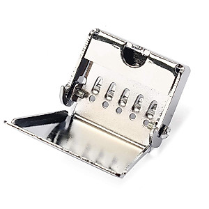 HEALLILY 5 String Banjo Tailpiece Chrome Plated Replacement Accessory