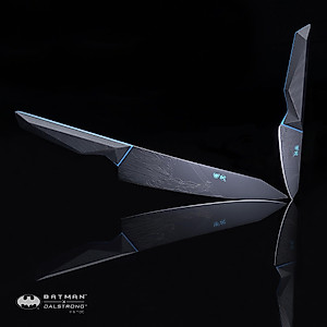 Dalstrong Knife Set-2pc-BATMAN™ DC Licensed SBS Edition-8" Chef Knife 3.75" Paring Knife-7Cr17MoV Steel-Giftable Black Titanium Kitchen Knife-DC Batman Set-G10 Handle-Sheath-Comic Figures