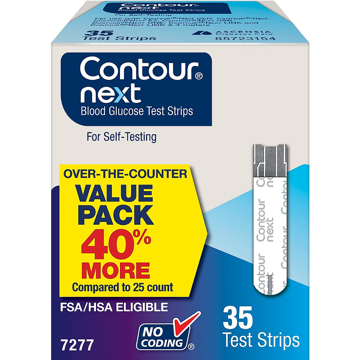 CONTOUR NEXT Blood Glucose Test Strips for Diabetes, 35 Count