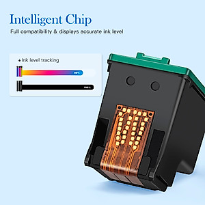 Valuetoner Remanufactured Ink Cartridge Replacement for HP 74 75 Ink cartridges Combo Pack CC659FN CB335WN CB337WN (1 Black, 1 Tri-Color) 2 Pack