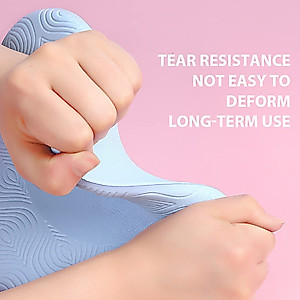 YOAHOME Yoga Knee Pad Cushion Pack of 2, Pilates Excercise Pats, Extra Workout Padding, Support for Knees, Wrists, Elbows. Eliminate Pain During Yoga or Exercise (Blue)