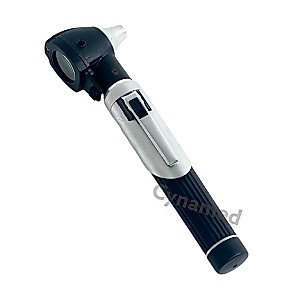 Cynamed Mini Otoscope Set-Pocket Size, Fiber Optic Otoscope Diagnostic Ear Care Tool-Pocket Otoscope (Black)