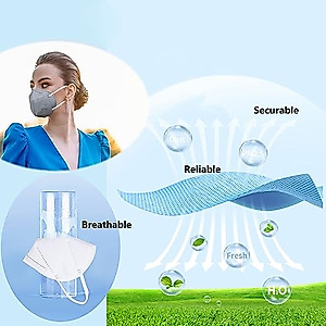 KN95 Face Mask 50 PCS, Grey Disposable Face Masks for Adults