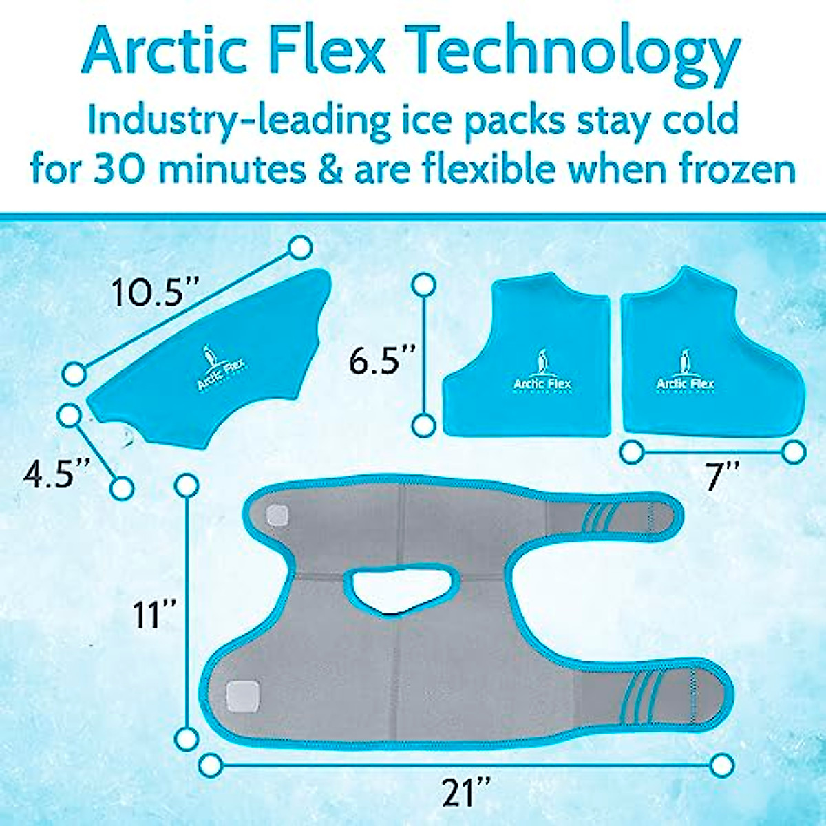 Vive Ankle Ice Pack Wrap - Foot Cold/Hot Compression Brace - Adjustable Freeze Support For Cooling/Heating Achilles Injuries, Tendonitis, Plantar Fasciitis, Sore Feet, Inflammation, Muscle Sprain