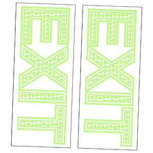 Veemoon 1set Export Sticker Stickers Signs Exit Sign Floor Guide Sticker Shopping Mall Exit Decal Way Indicator Sticker Indicator Floor Sticker Exit Sticker Direction Sticker The 2sheets