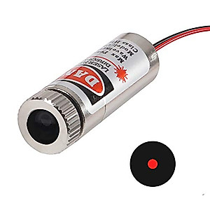UMLIFE 5pcs 650nm 5mw Laser Head Laser Tube Adjustable Focus 3~5V Red Laser Tube for Sight Positioning Sighting Telescope (Dot)