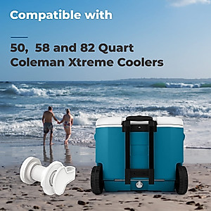 1.5" Shaft Length Cooler Drain Plug Assembly Replacement for Coleman Xtreme Coolers 50 qt, 58 qt, 82 qt Part Number:5010005241,Rubbermaid Cooler Accessories,Cooler Parts Fits Most Coolers