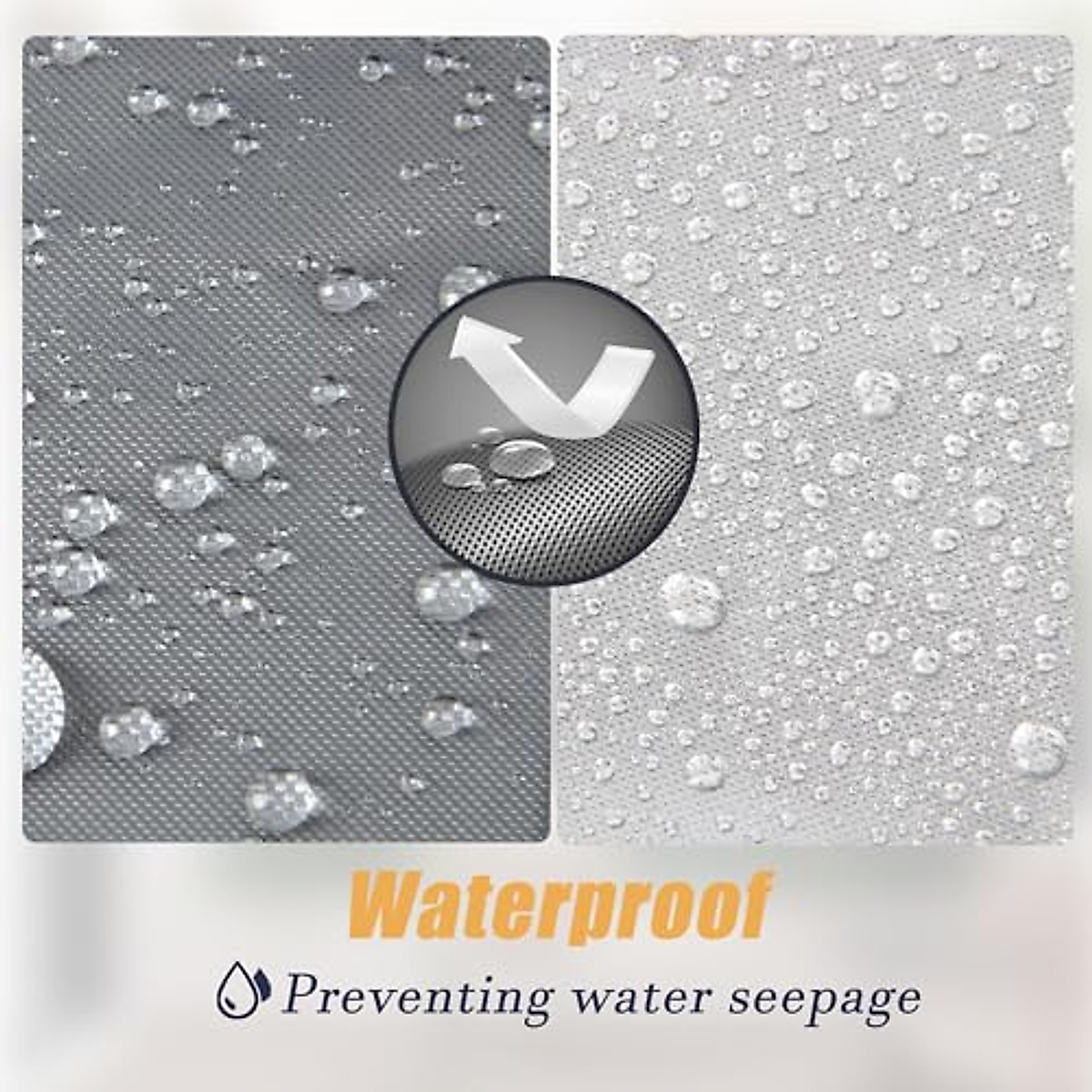 Safipotts Refrigerator Cover, Waterproof & Dustproof Cover for Protecting Upright Freezers - Suitable for Cold Rooms Grey 36"W x 30"D x 71"H