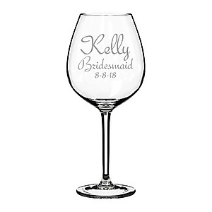 Engraved 20oz Large Jumbo Wine Glass White Red Wine Custom Personalized