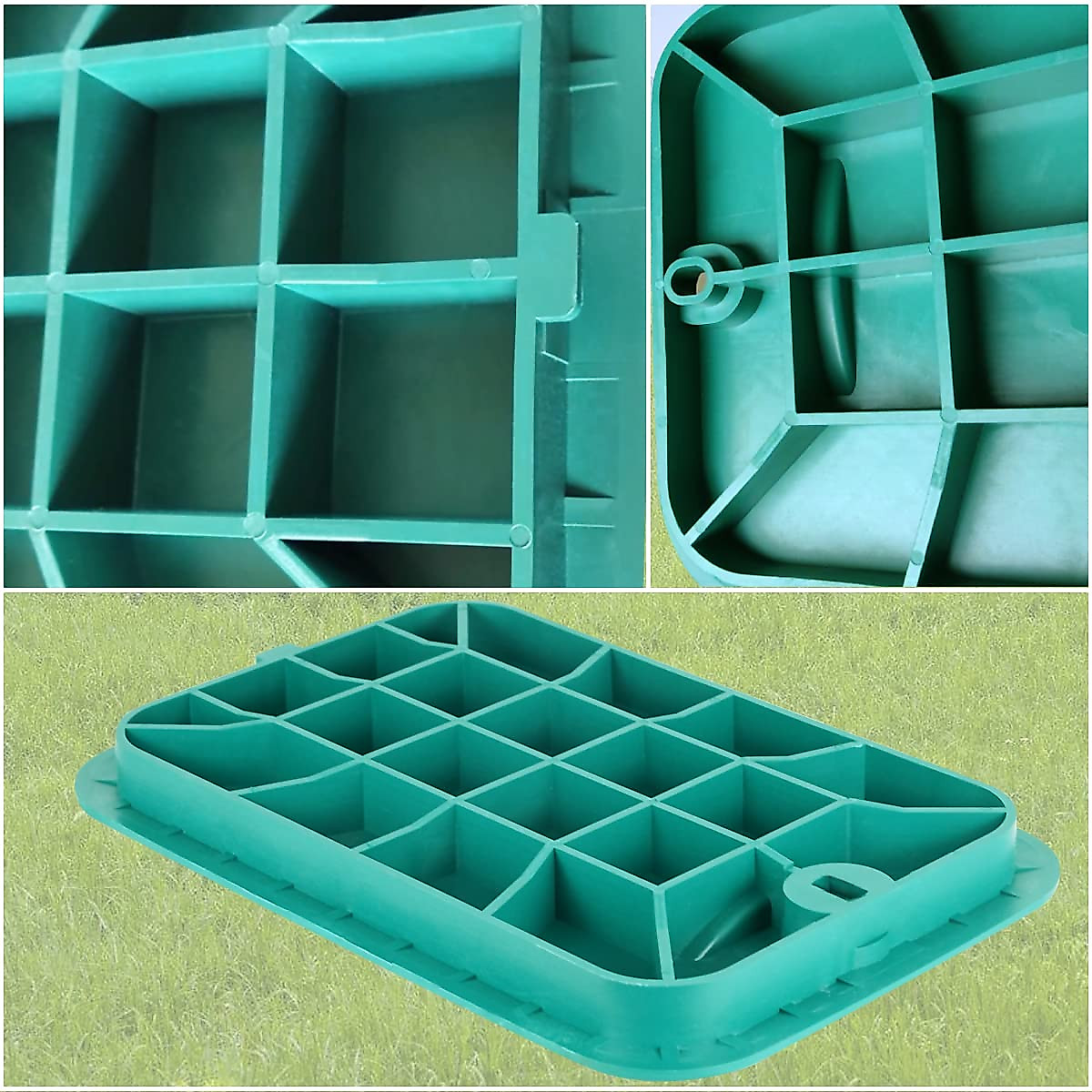 DVECUE Sprinkler Valve Box Cover Outer Diameter 12x17 Inch Irrigation Control Valve Box Replacement Lid Rectangular One Pieces