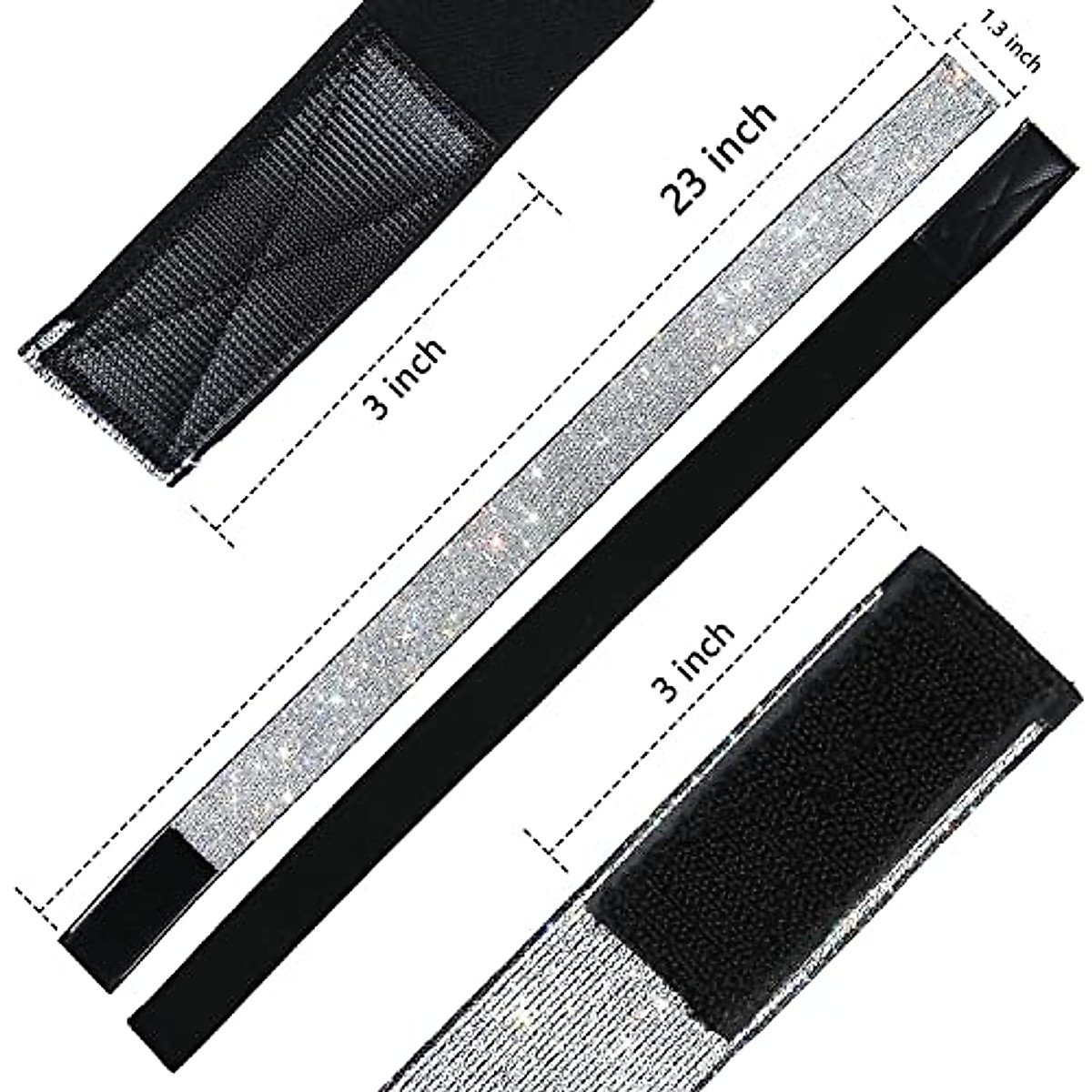 6PCS Head Wraps for Women's Wigs: Satin Scarf, Elastic Velcro Bands, Edge Brush and Hair Comb for Lace Frontals and Baby Hair Laying