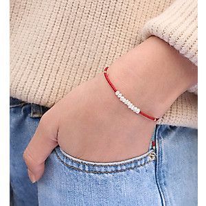 KELITCH Womens Pearl Bracelets Friendship Bracelet Handmade Miyuki Beads Charm Bracelet Holiday Gift