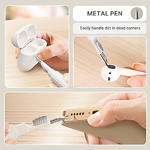 Cleaner Kit for Airpods Pro Chirstmas Gift Cleaning Pen with Soft Brush for Bluetooth Earbuds Case Cleaning Tools for Most Earphones