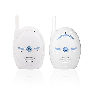 Dioche Audio Baby Monitor, Digital Audio Baby Monitor Nanny Intercom Electronic Alarm Two-Way and Talk Back Intercom (US)
